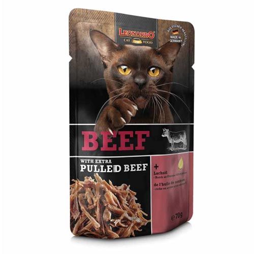 Leonardo Beef + Extra Pulled Beef (Sachets) 16 x 70 gr