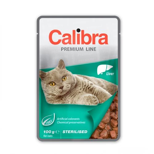 Calibra Cat Sterilised Liver (Sachets) 24 x 100 gr